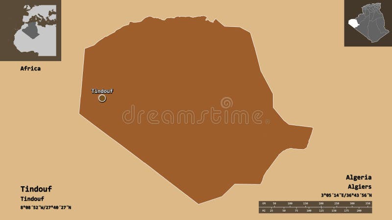 Tindouf, Province of Algeria,. Previews. Pattern Stock Illustration ...