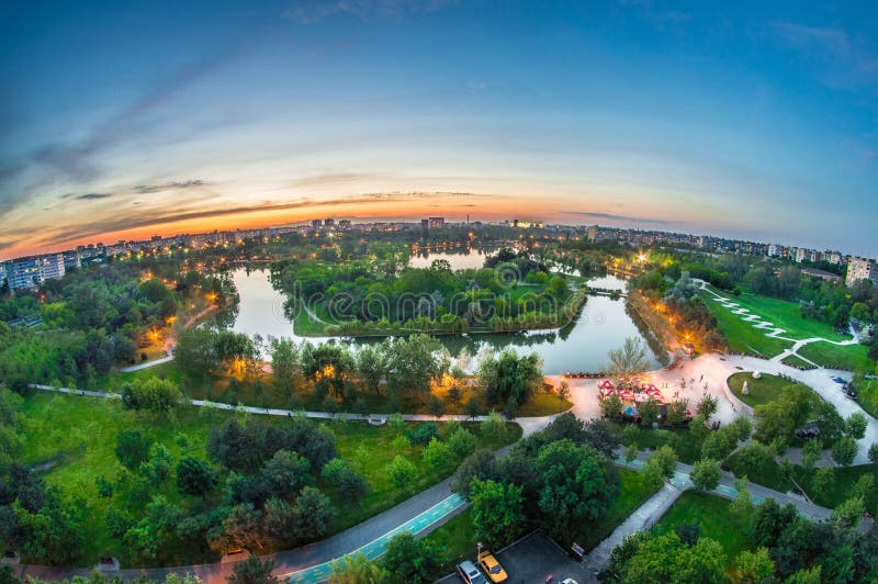 The Tineretului Park editorial stock image. Image of image - 51183399