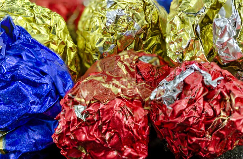 Tinfoil Ball stock image. Image of matte, closeup, reflect - 18630405
