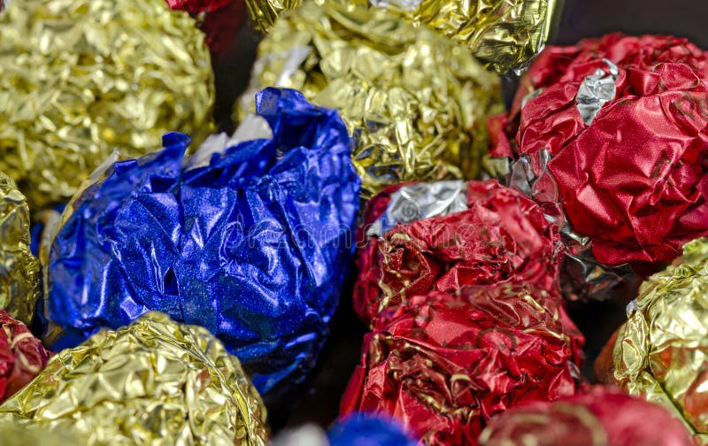 Two tinfoil balls stock image. Image of garbage, foil - 147932255