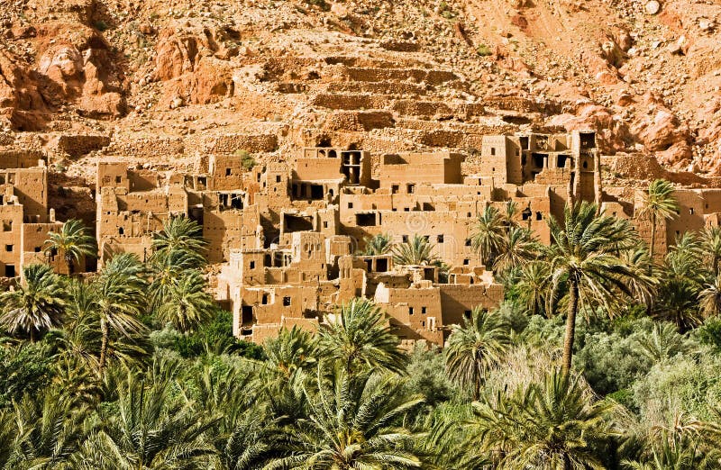 Tinghir city in Morocco stock image. Image of arabic, mountains - 5757847