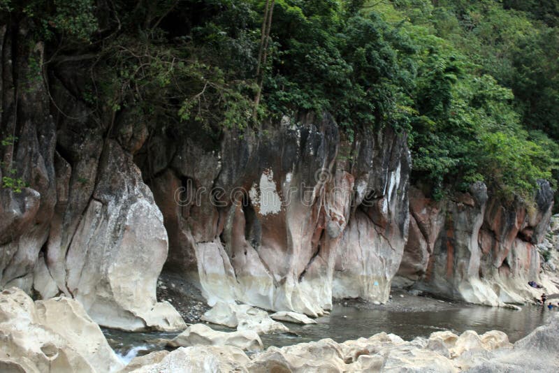 Tinipak River and Rocks stock image. Image of limestone - 71910623