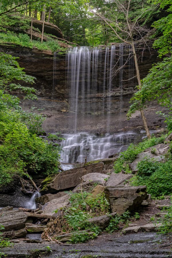 Tinker Falls in New York stock photo. Image of america - 227527958