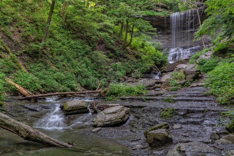 Tinker Falls in New York stock image. Image of green - 228077863