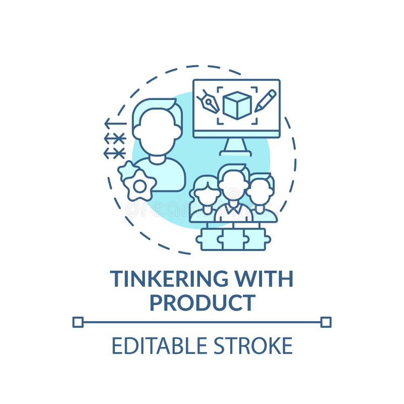 Tinkering with Product Concept Icon Stock Vector - Illustration of ...