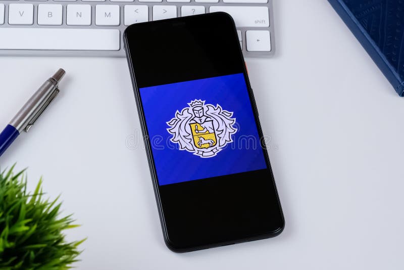 Tinkoff Mobile App Logo on a Smartphone Screen. Editorial Image - Image ...