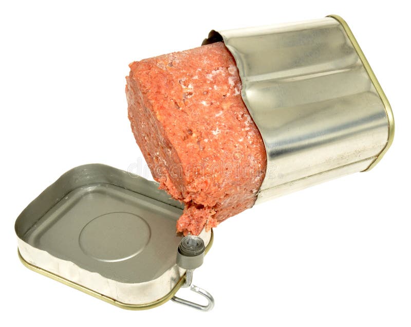 Tinned Corned Beef stock image. Image of isolated, cured - 42476861
