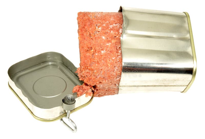 Open tin of corned beef stock photo. Image of tinned - 12848252