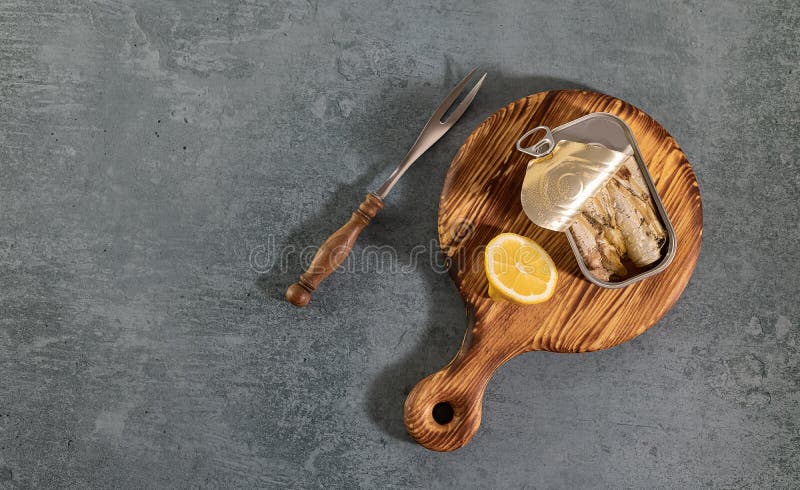 Tinned Sardines Board. Small Tapas. Stock Image - Image of tinned ...