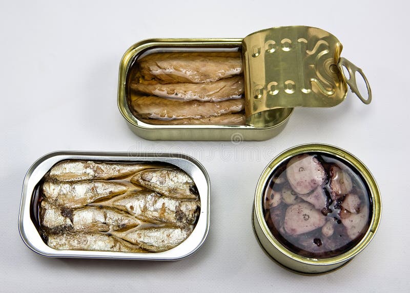 Tins of Different Sizes and Closed Stock Image - Image of background ...