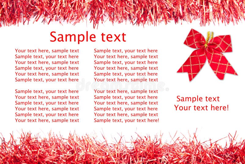 Tinsel frame stock photo. Image of celebration, ornament - 22260228