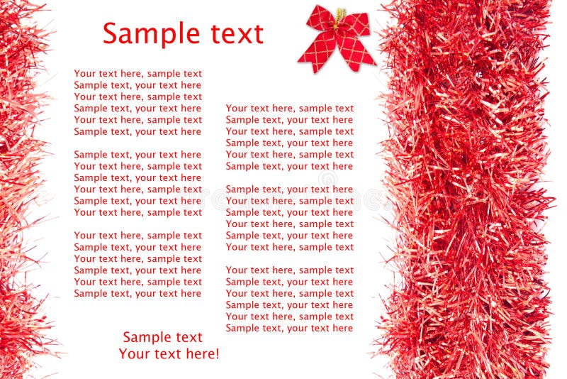 Tinsel frame stock image. Image of pattern, holiday, design - 22260281