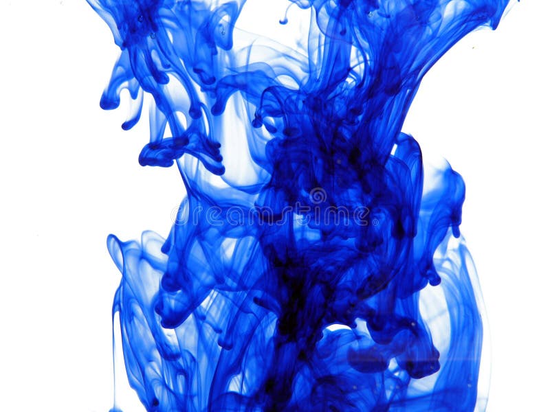 Tinta azul foto de stock. Imagem de fluxo, liso, azul, tinta - 115516