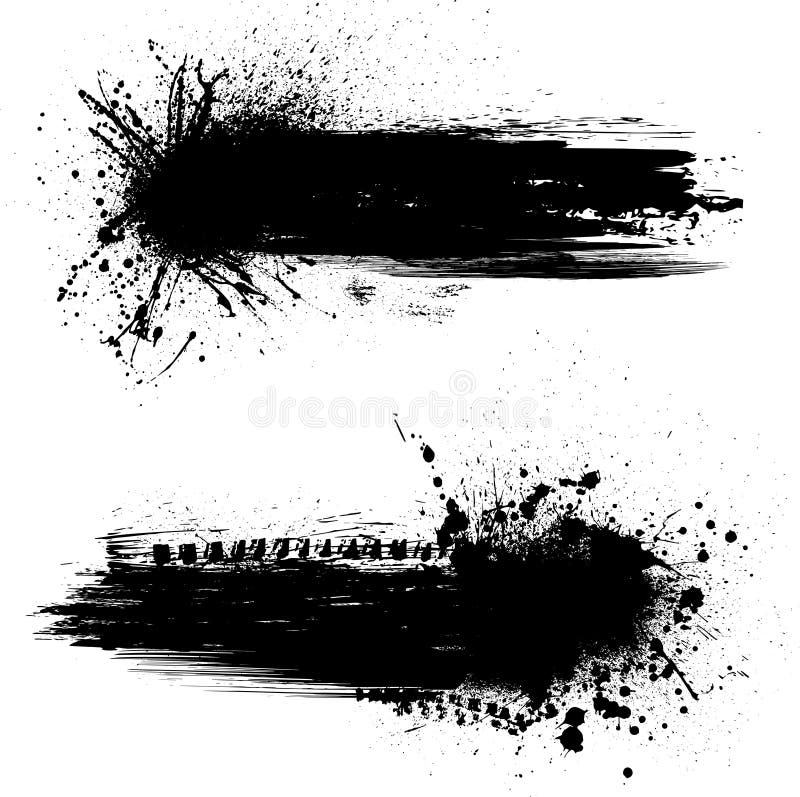 A Tinta Borra O Fundo Quadrado Ilustração do Vetor - Ilustração de ...