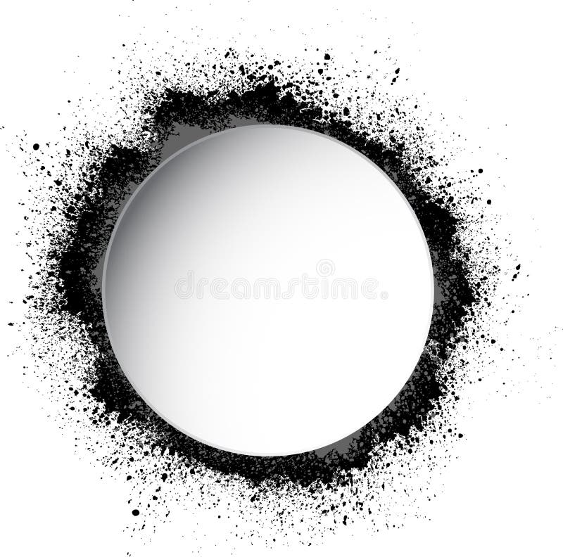 A tinta borra o quadro ilustração do vetor. Ilustração de formas - 28319774