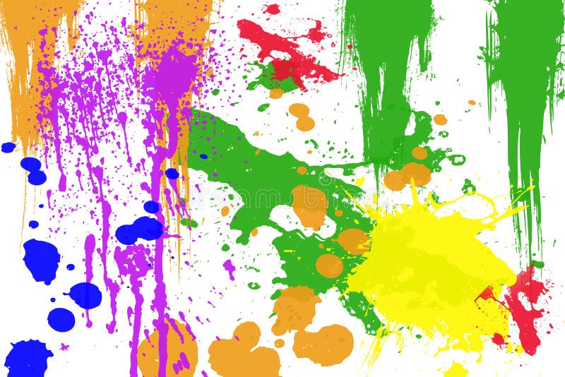 A tinta colorida espirra. ilustração stock. Ilustração de sucata - 4682913
