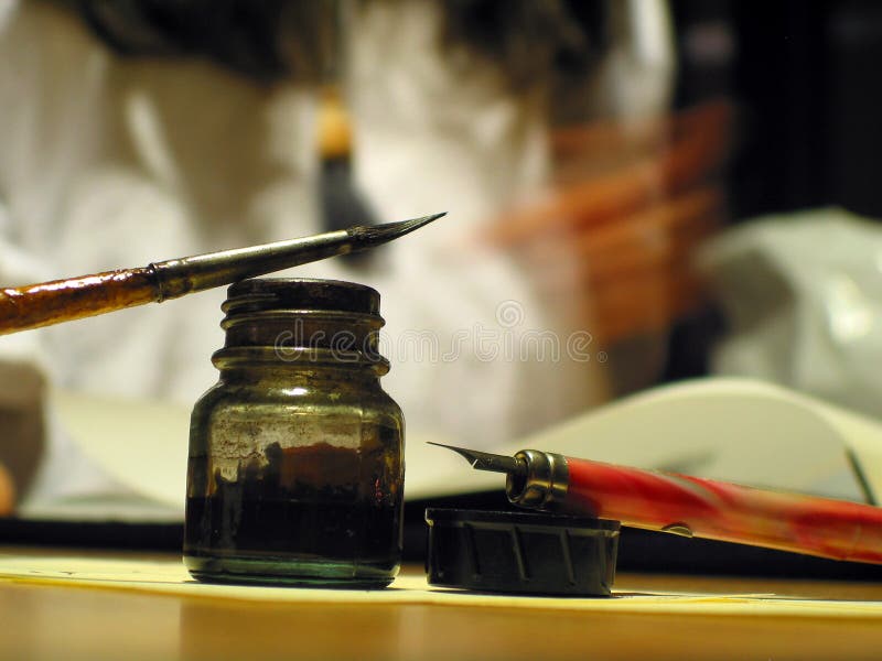 Tinta e penas foto de stock. Imagem de escreva, instrumento - 11188270