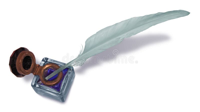 Tintero antiguo imagen de archivo. Imagen de poeta, viejo - 33237435