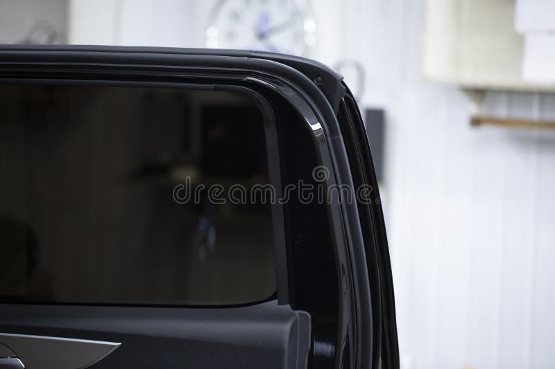 Tinting of Car Windows.Window Film for Car Stock Image - Image of ...