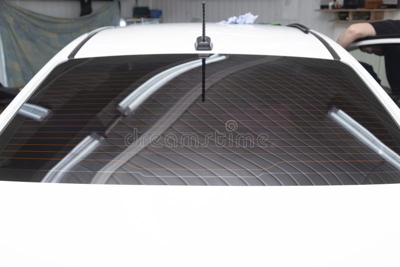 Tinting of Car Windows.Window Film for Car Stock Image - Image of glass ...