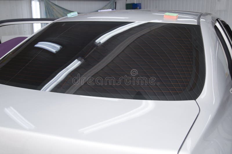 Tinting of Car Windows.Window Film for Car Stock Photo - Image of ...