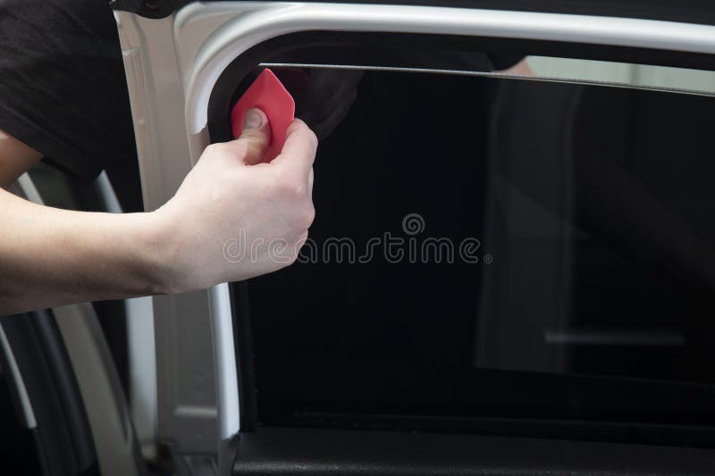 Tinting of Car Windows.Window Film for Car Stock Photo - Image of auto ...