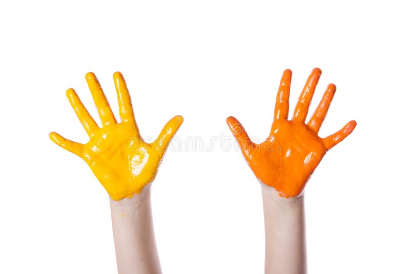 Tintura colorata mano immagine stock. Immagine di spazzola - 47077041