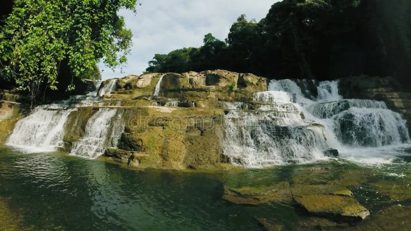 Tinuy-an Falls in Bislig, Surigao Del Sur. Philippines. Stock Video ...