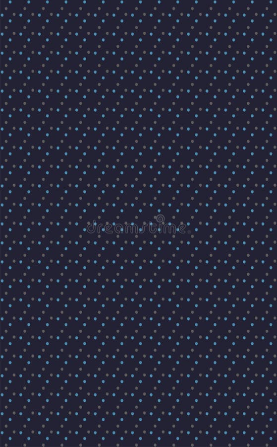 Tiny Blasted Dots of 2 Colours Placed in Unique Different Way on Navy ...