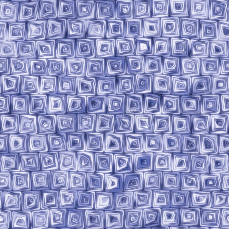 Tiny Blue Squiggly Swirly Spiral Squares Seamless Texture Pattern Stock ...