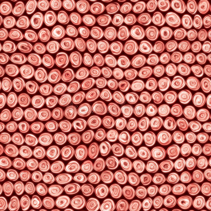 Tiny Bright Red Squiggly Swirly Spiral Circles Seamless Texture Pattern ...