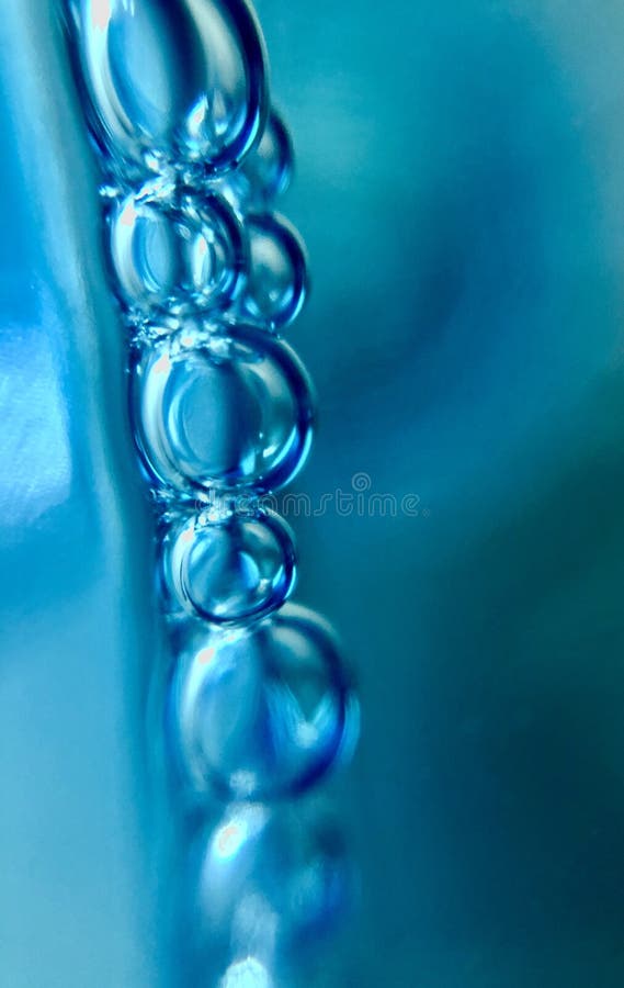 Tiny Bubbles stock image. Image of liquid, blue, tiny - 161233217
