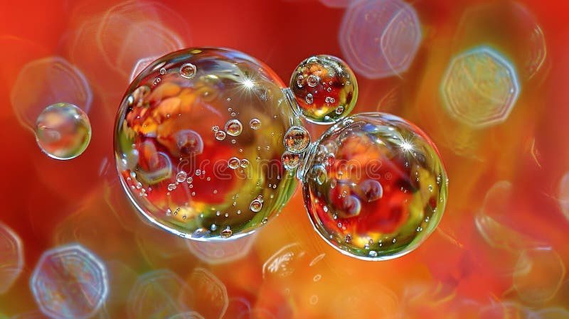 The Tiny Bubbles Trapped in a Droplet of Water Resemble a Miniature ...