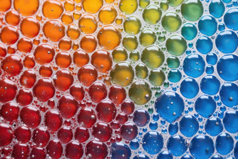 Tiny Bubbles on a Wet Plastic Surface Stock Photo - Image of closeup ...