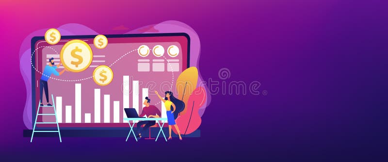 Data Monetization Concept Banner Header. Stock Vector - Illustration of ...