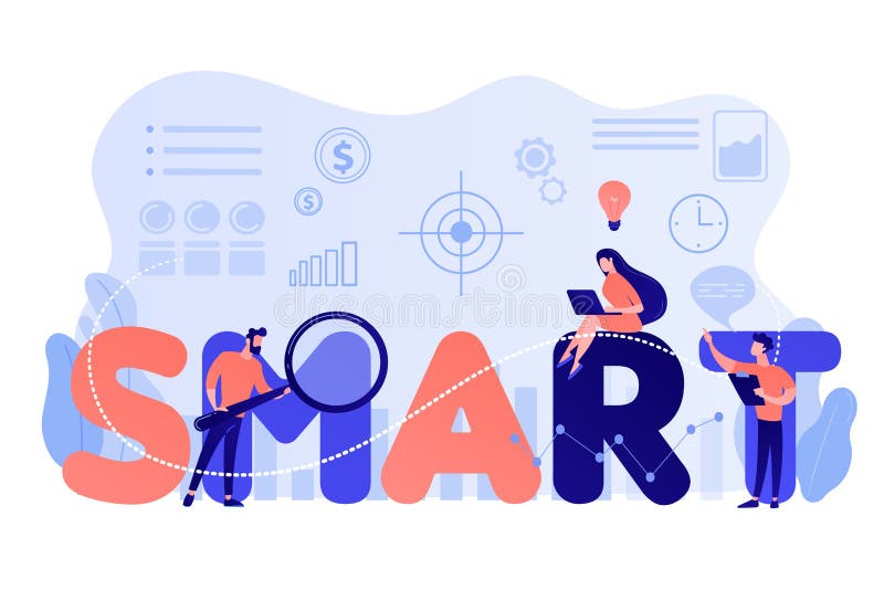 SMART Objectives Concept Vector Illustration. Stock Vector ...