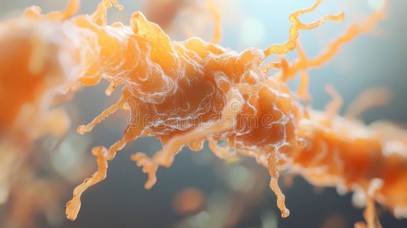 The Tiny Cell Structure, Highlighted in Vibrant Hues, Reveals Its ...