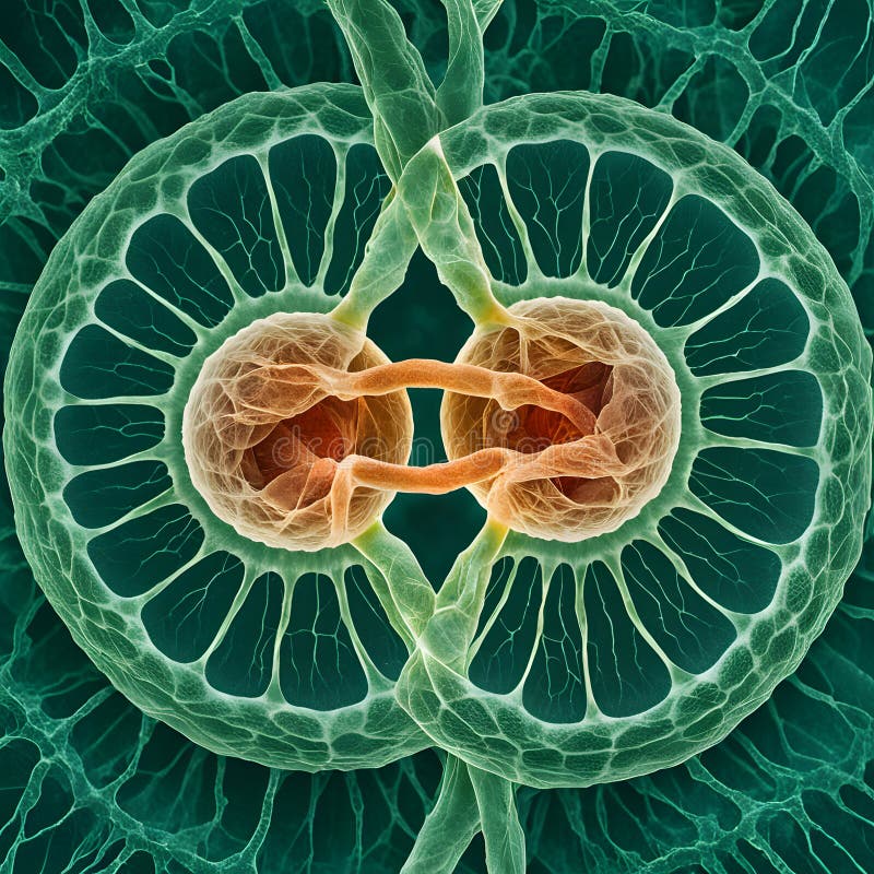 Tiny Cells during Cell Division, Ai-generatet Stock Illustration ...