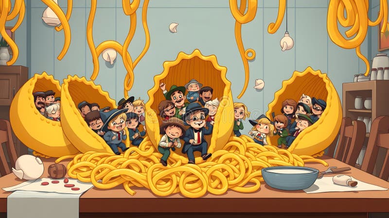 Giant Pasta Shells Stock Illustrations – 2 Giant Pasta Shells Stock ...