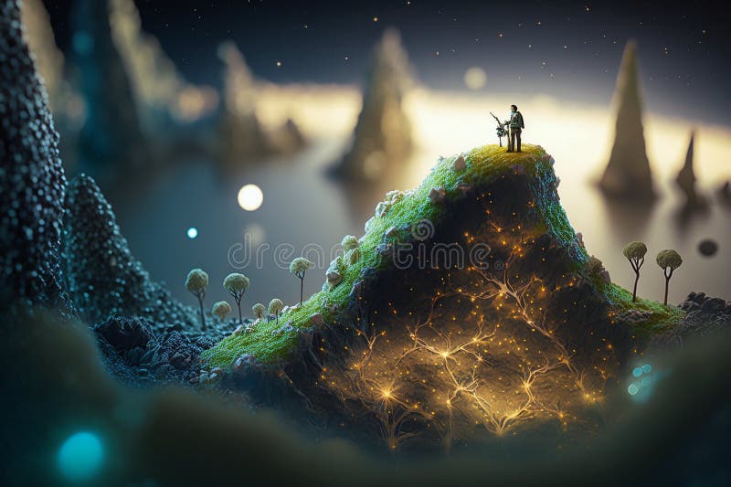 A Tiny Civilization, of Beings Made Out of Tiny Molecular Combination ...