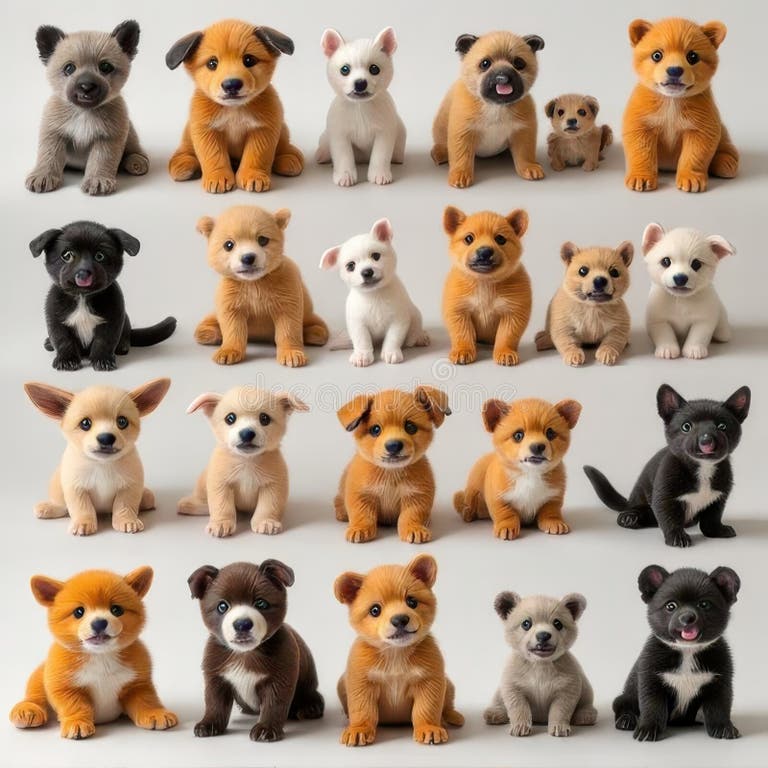 Tiny Cuddly Animals - a Collection of Adorable Creatures Stock Image - Image of engaging ...