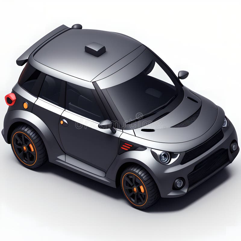 Tiny Cute Family Car, Plastic Toy, 3d Isometric Reference Model, AI ...