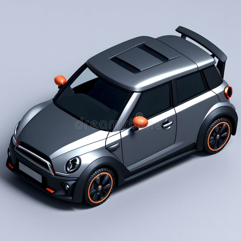 Tiny Cute Family Car, Plastic Toy, 3d Isometric Reference Model, AI ...