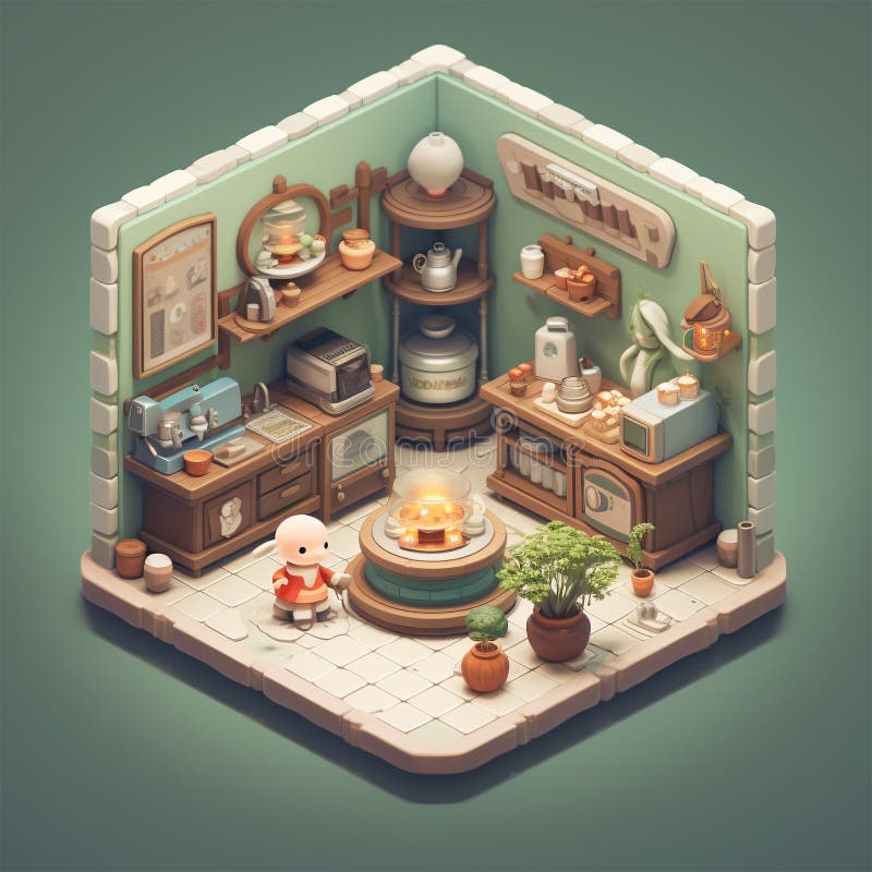 Isometric Tiny House Stock Illustrations – 499 Isometric Tiny House ...