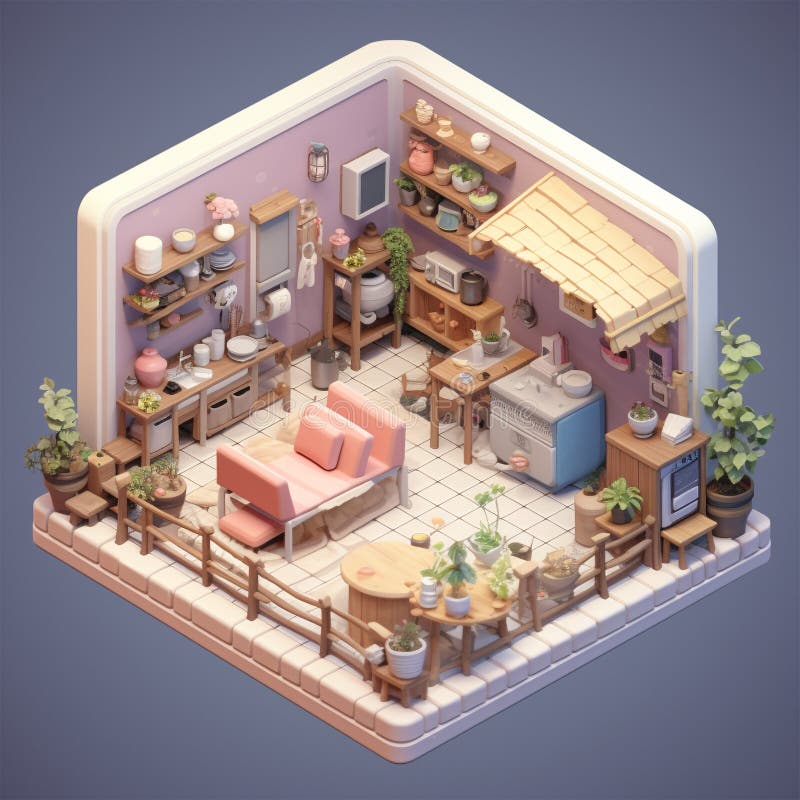Isometric Tiny House Stock Illustrations – 499 Isometric Tiny House ...