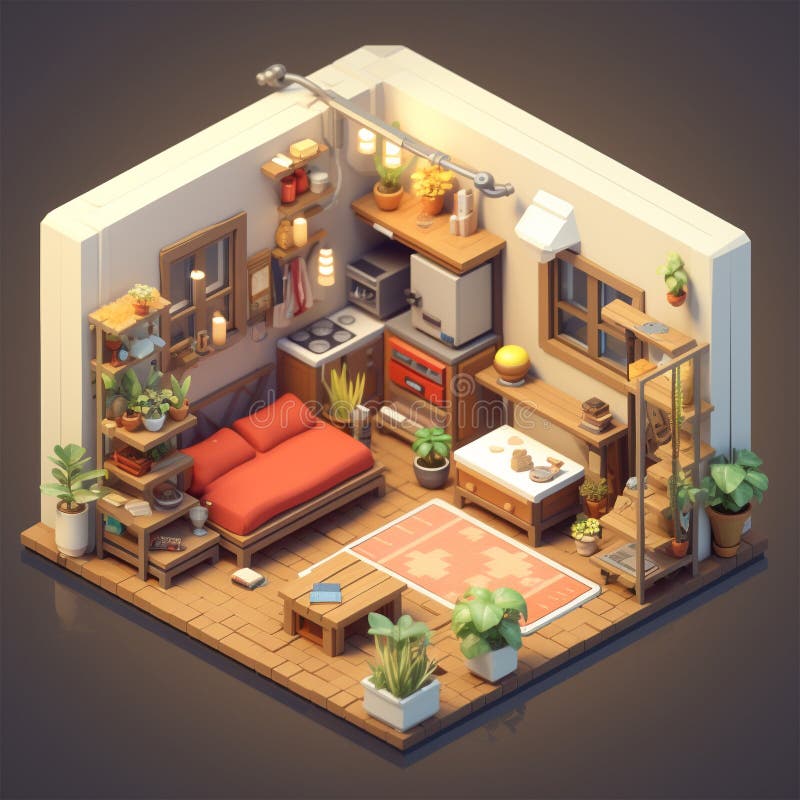 Isometric Tiny House Stock Illustrations – 458 Isometric Tiny House ...