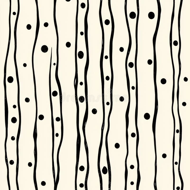 A Tiny Dash Pattern on a White Background. a Hand-drawn, Seamless Black ...