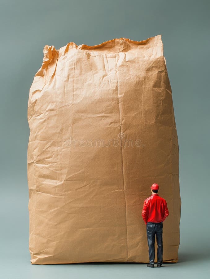Oversized Grocery Bag Carried by Tiny Delivery Worker Creates Humorous ...