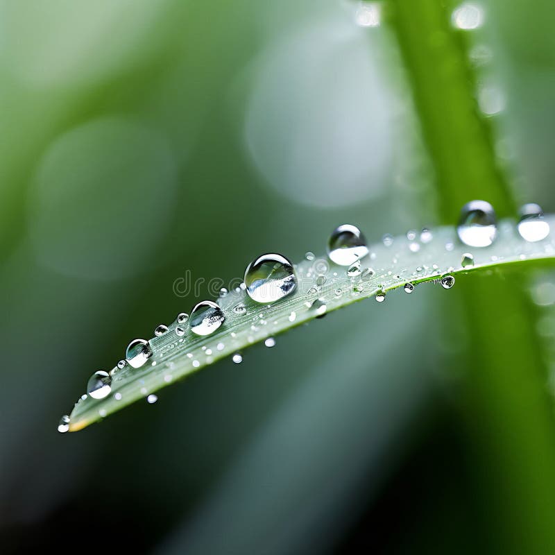 Tiny Droplets these Raindrops are Small Barely Visible To the N Stock ...
