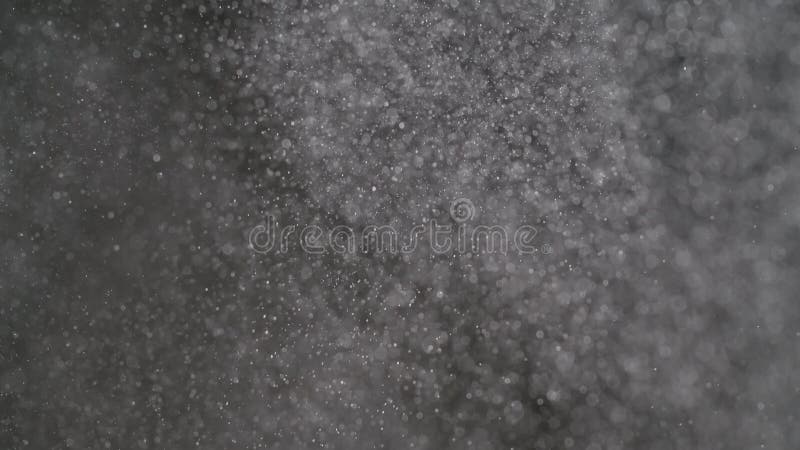 Many Dust Particles Blowing by Wind in White Powder Cloud Floating in ...